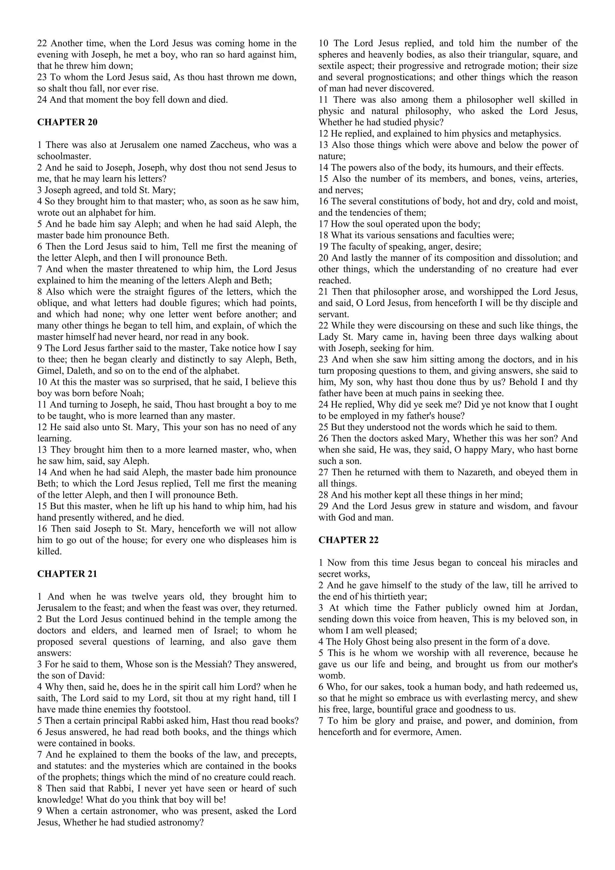 English - The First Gospel of the Infancy of Jesus Christ.pdf