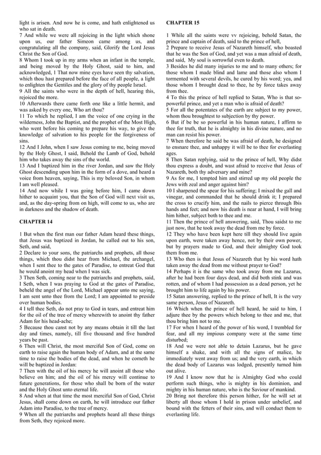 English - The Gospel of Nicodemus, formerly called The Acts of Pontius ...