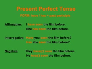 English -the_present_perfect_tense | PPT