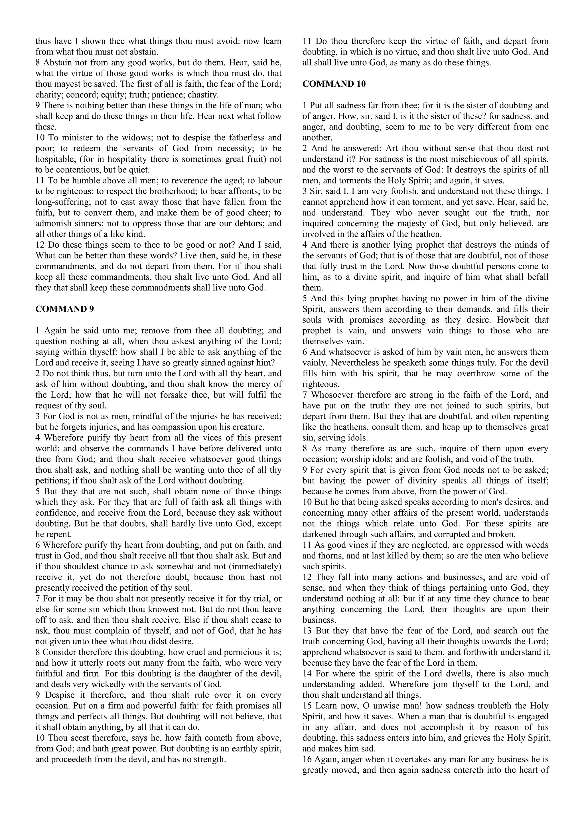 English - The Second Book of the Shepherd of Hermas, which is called ...