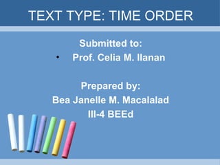 English Teaching Techniques-Time Order | PPT