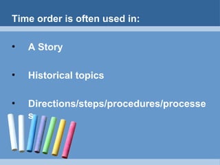 English Teaching Techniques-Time Order | PPT