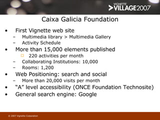 English Vignette Village Nov 2007 Vignette En Caixa Galicia Plantilla Vignette | PPT