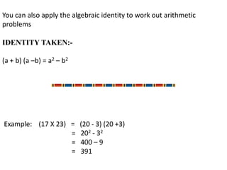 algebraic expression class VIII | PPTX