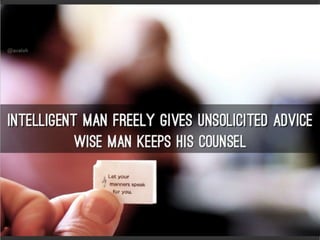 The difference between intelligent and wiseman | PPTX