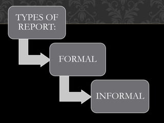 REPORT WRITING:TYPES, FORMAT, STRUCTURE AND RELEVANCE | PPT