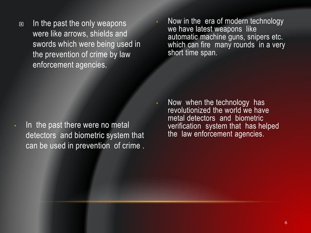 Role of Technology in crime prevention. | PPTX | Crime & Harmful Acts ...