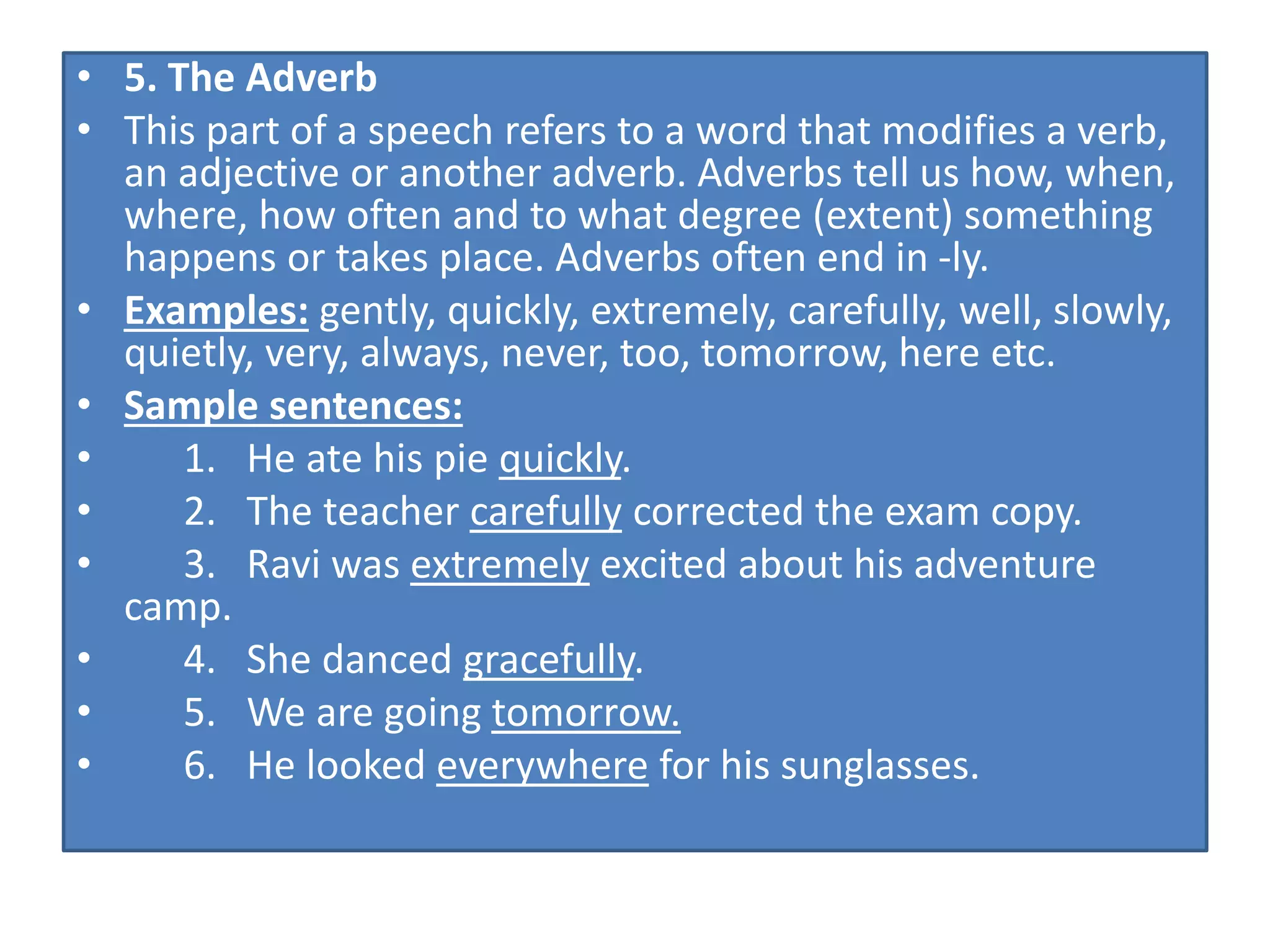 The Parts Of Speech | PPTX