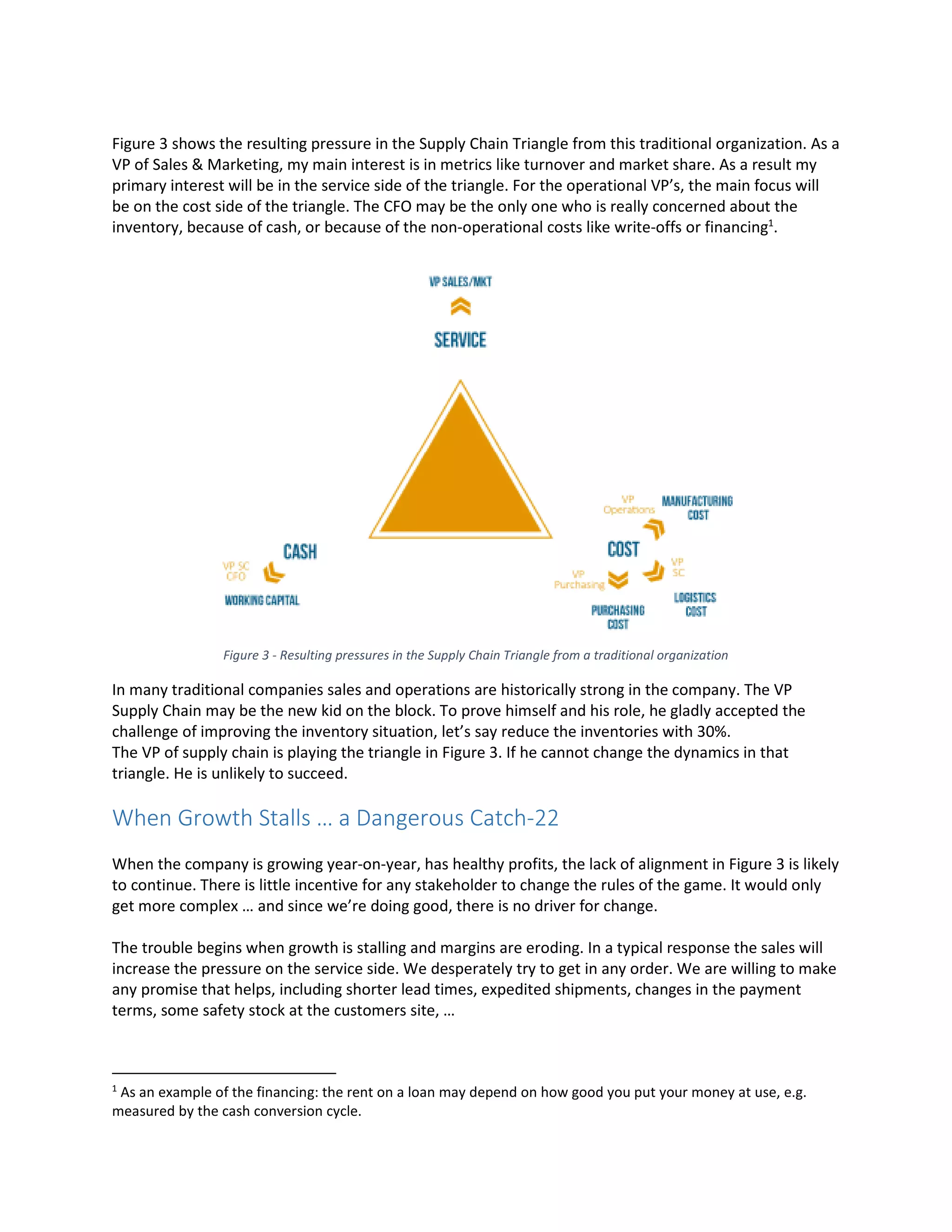 English - 1 - Balancing cash cost and service. The supply chain ...