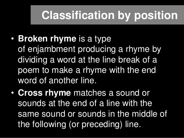 English (1 looking for rhymes)