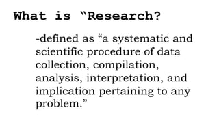Distinguishing Different Technical Terms Used in Research | PPTX
