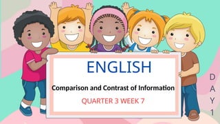 ENGLISH 10 powerpoint presentation- comparison and contrast of ...