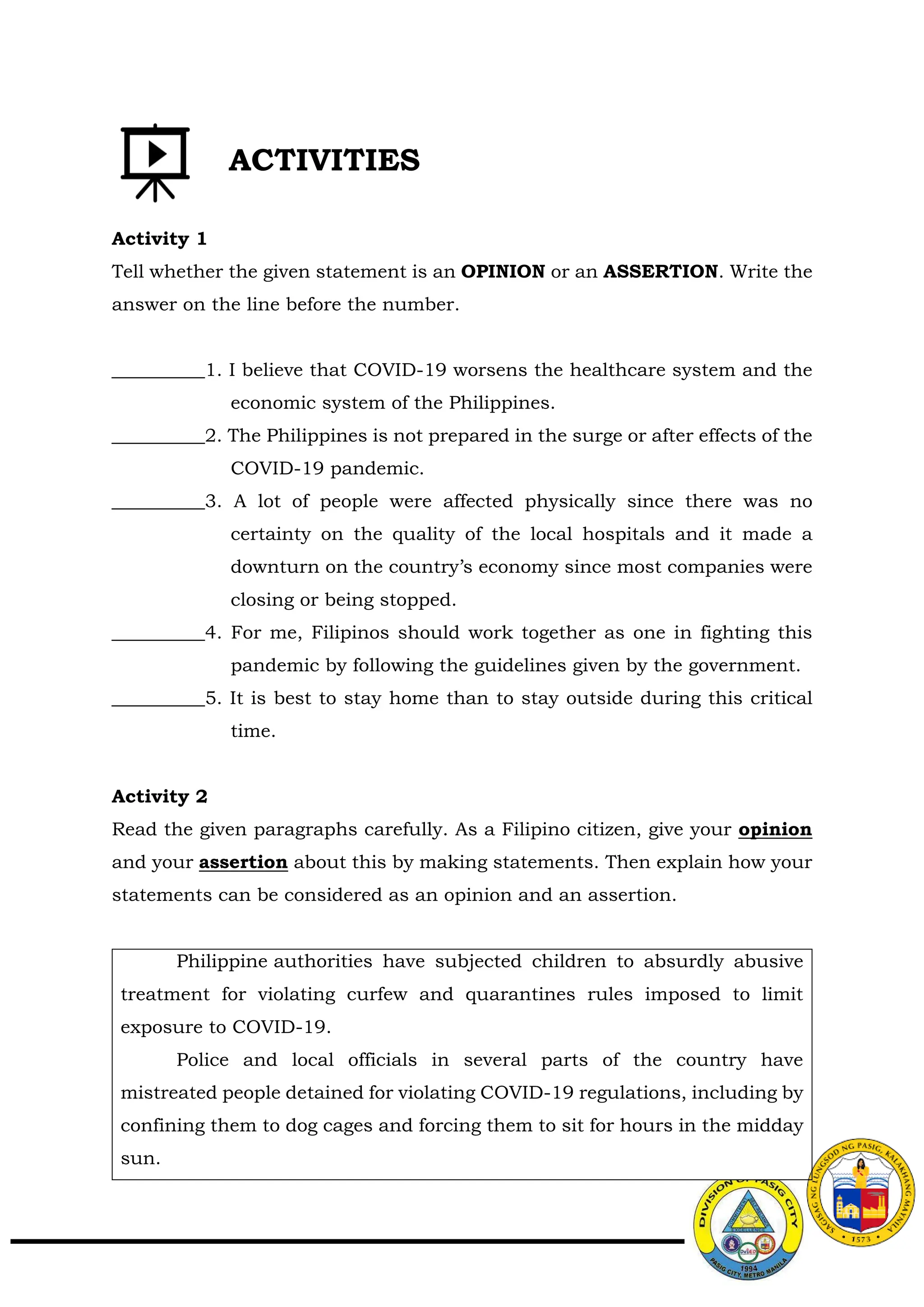 English 10 - Q2 - Quarter 2 module in english | PDF
