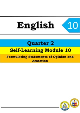 English 10 - Q2 - Quarter 2 module in english | PDF