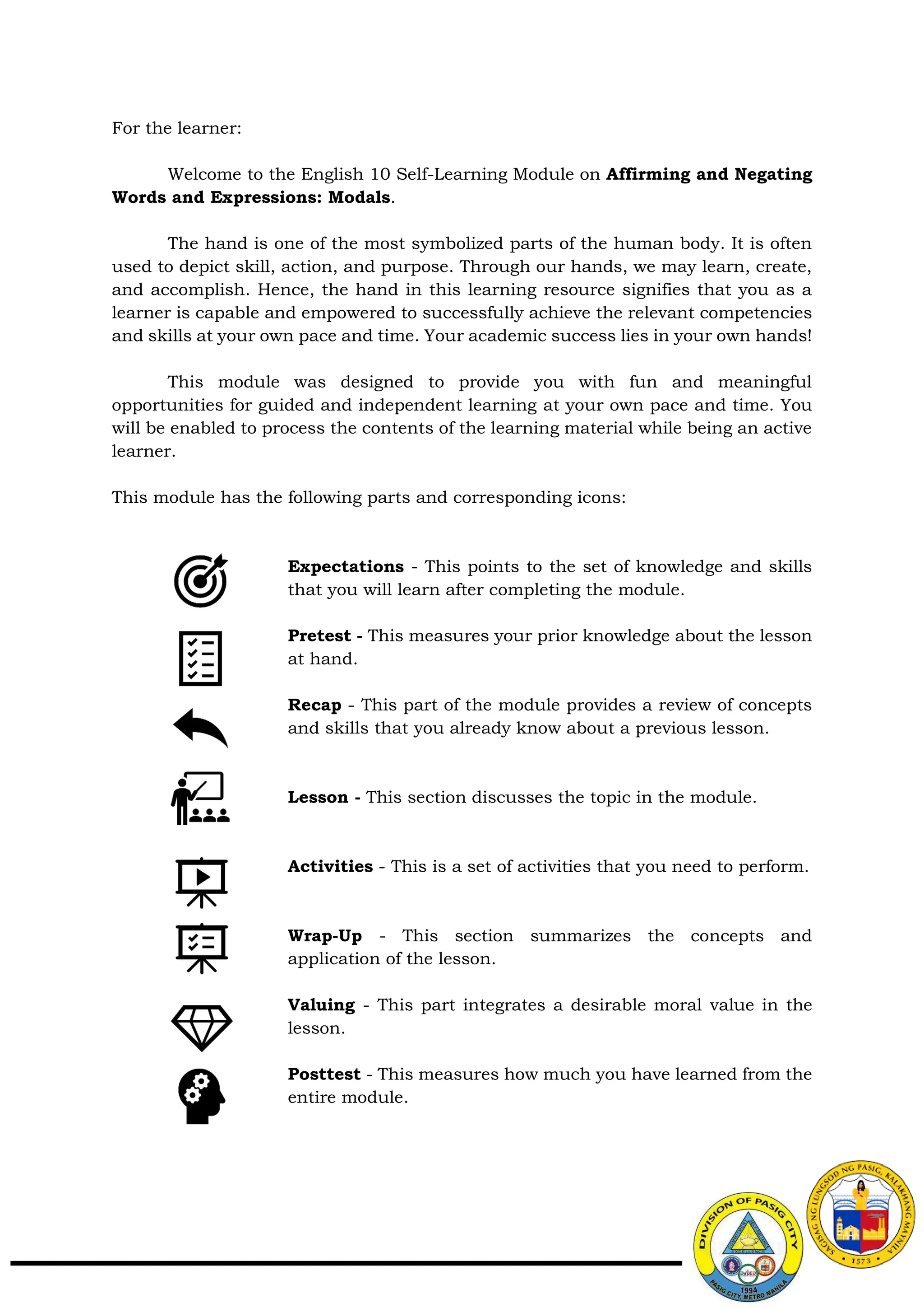 English 10 - Quarter 2 module in english | PDF | Education