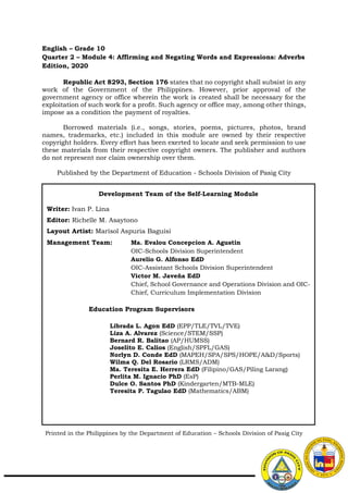 English 10 - Q2 - M5 Quarter 2 module in english | PDF