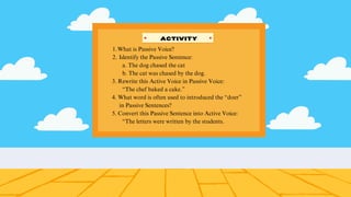 An introduction to Basic English Grammar: Passive Voice | PDF