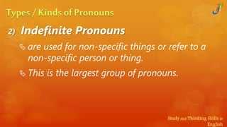 English 101. Pronouns | PPTX