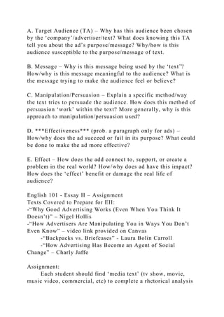 English 101 - Reminders and Help for Rhetorical Analysis Paragraph.docx