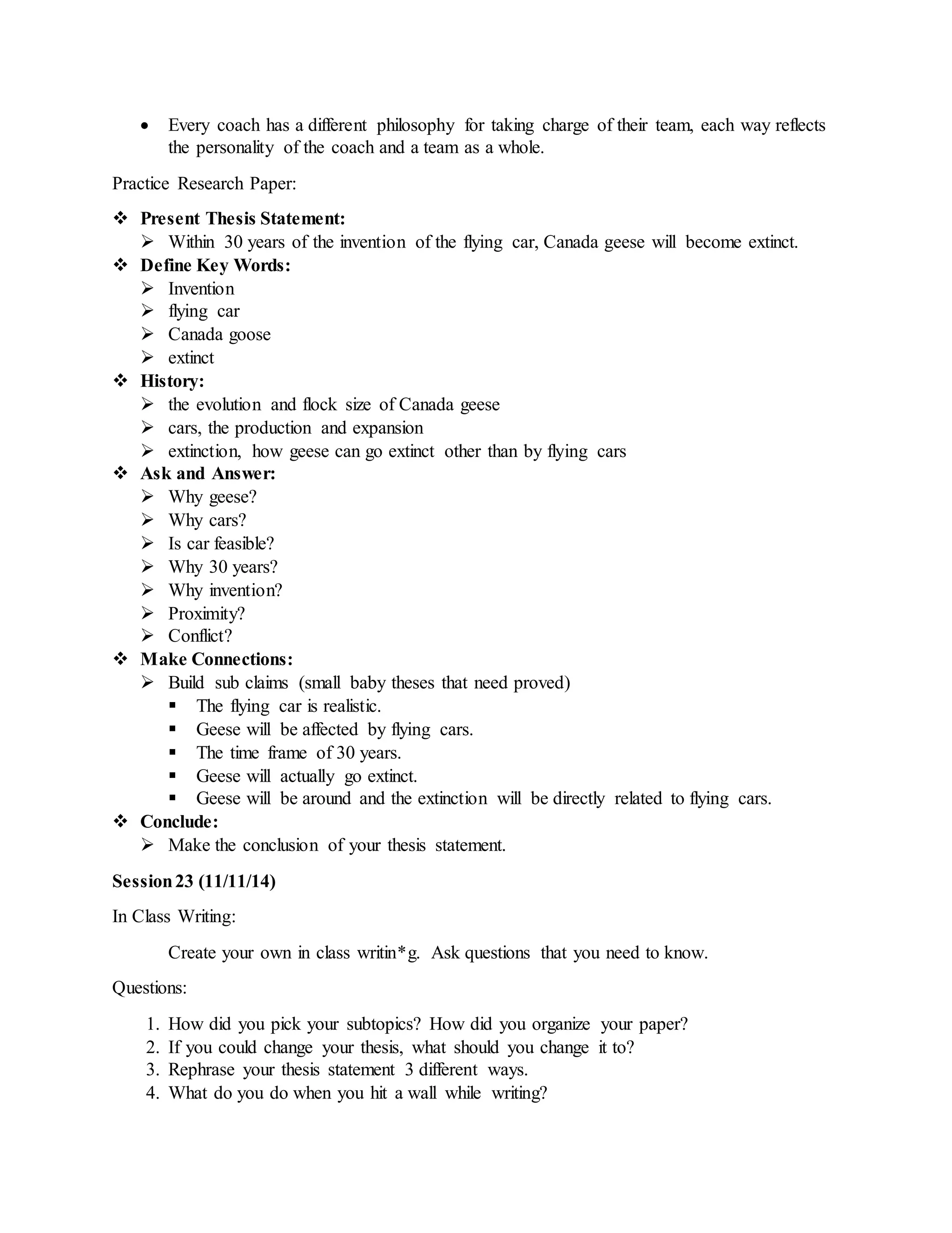 English 101 class notes | DOCX