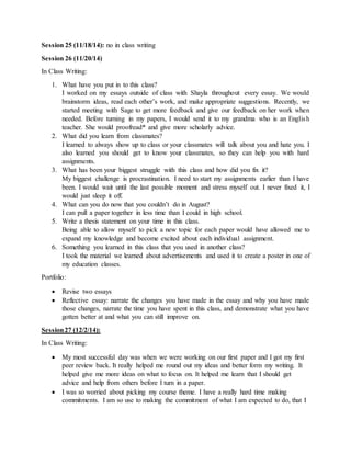 English 101 class notes | DOCX