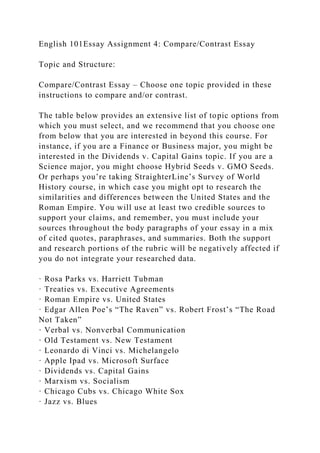 English 101Essay Assignment 7 Argumentative EssayTopic an.docx