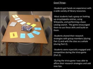 English 101 Research Game | PPT