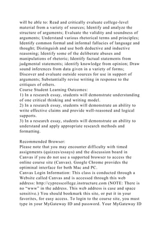 English 103 Online Course OverviewEnglish 103 is a course on cri.docx