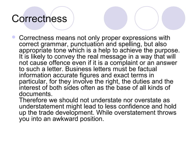 English 106b business correspondence | PPT