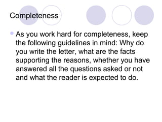 English 106b business correspondence | PPT