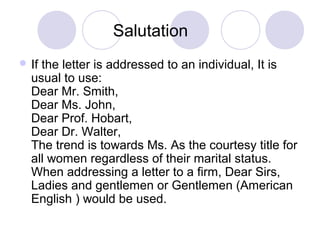 English 106b business correspondence | PPT