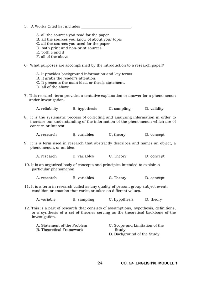English10_Mod1_Distinguish Technical Terms Used in Research_final.pdf ...