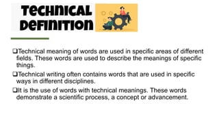 ENGLISH 10 PPT TECHNICAL WRITING AND OPERATIONAL | PPTX | Science