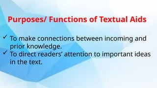 ENGLISH 10 Q1 WK2 A the use of textual aids | PPTX