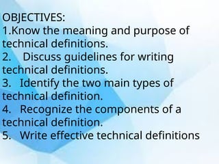 NEnglish 10 QUARTER 4 WEEK 2 TECHNICAL DEFINITIO | PPTX