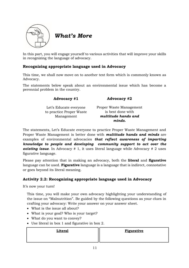 ENGLISH 10 QUARTER 2 MODULE 1 F.pdf | Educational Assessment | Education