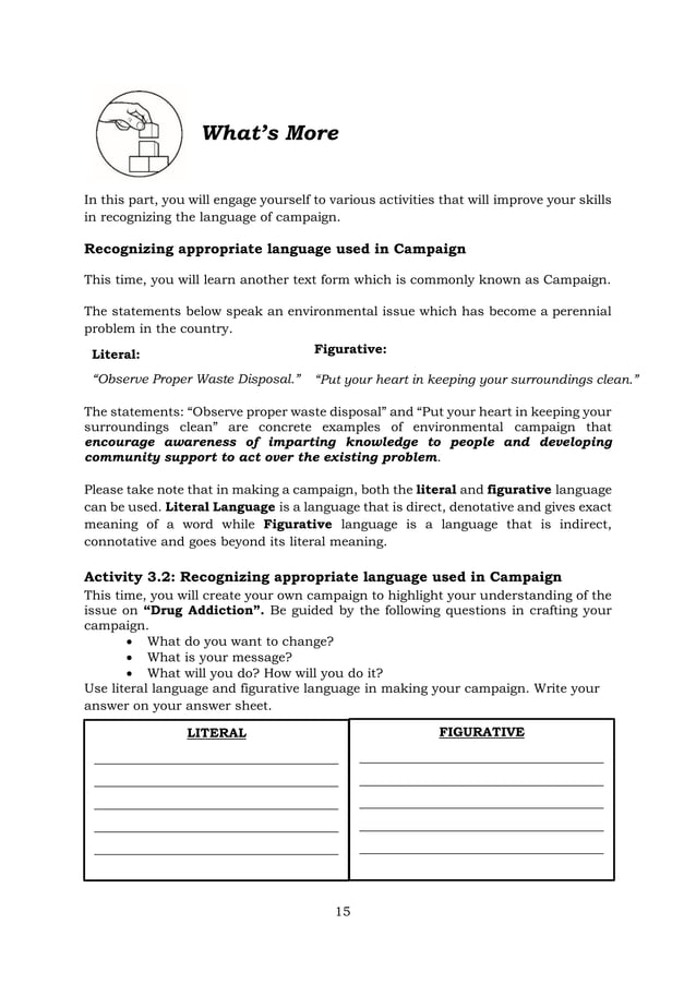 ENGLISH 10 QUARTER 2 MODULE 1 F.pdf | Educational Assessment | Education