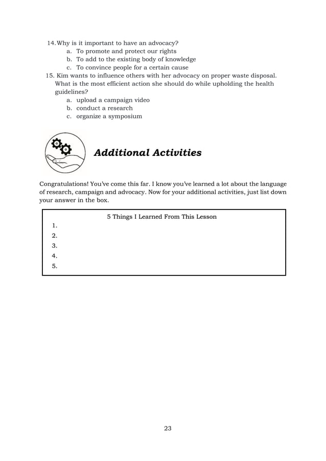 ENGLISH 10 QUARTER 2 MODULE 1 F.pdf | Educational Assessment | Education