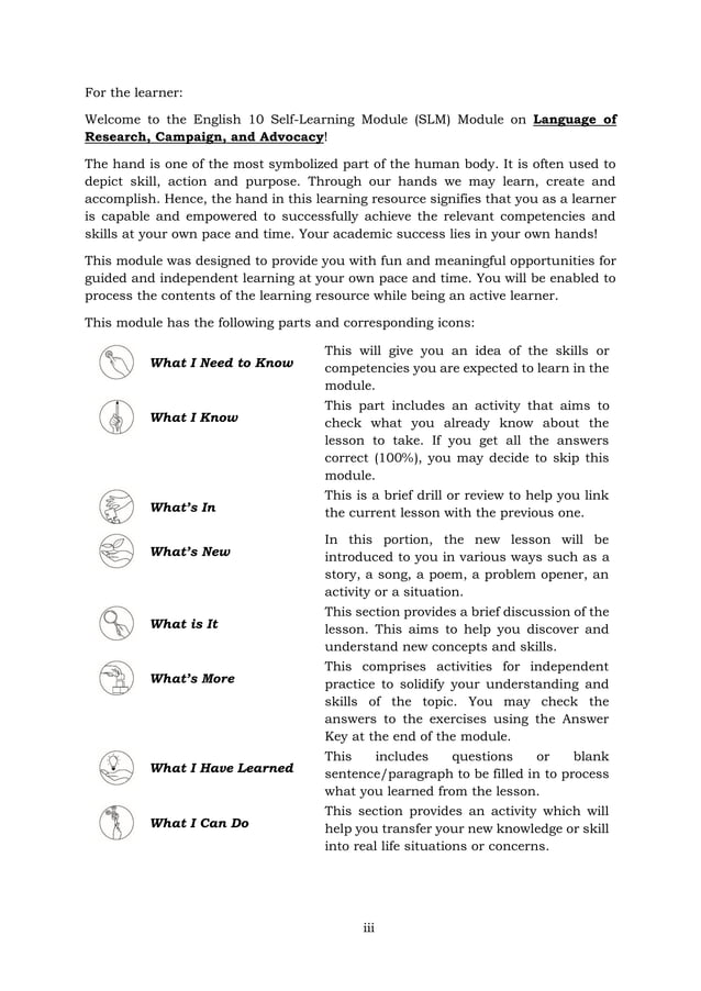 ENGLISH 10 QUARTER 2 MODULE 1 F.pdf | Educational Assessment | Education
