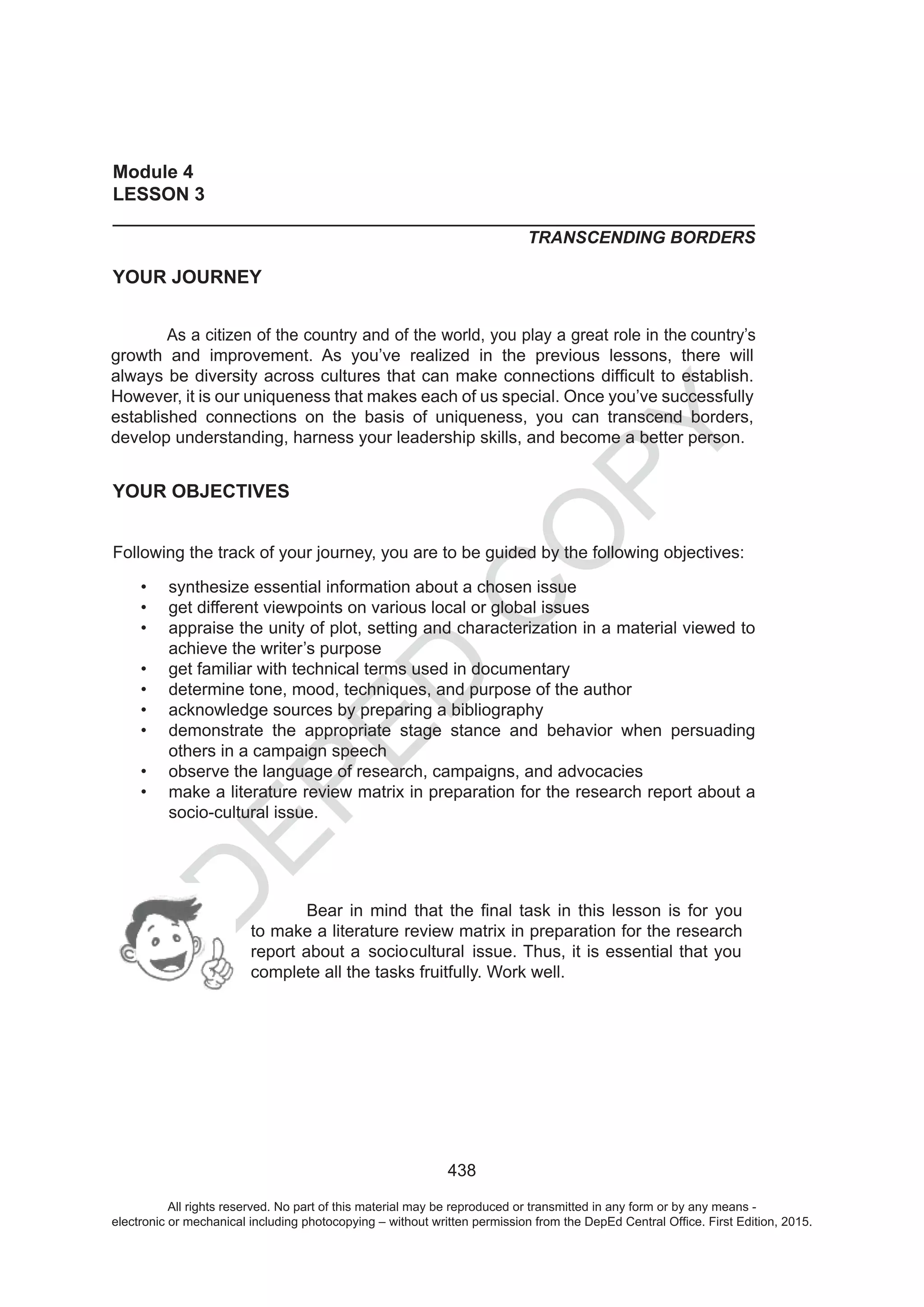 English 10 Module 4 | PDF