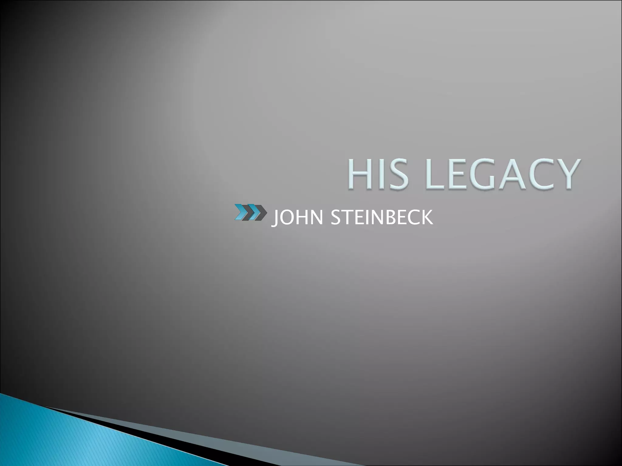 English 1102- Research Presentation-(John Steinbeck)- by Eula Smith | PPT