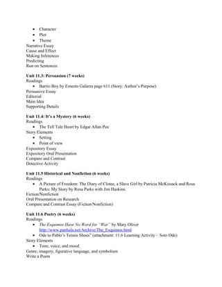 English 11th grade level syllabus 2013 2014 | DOC