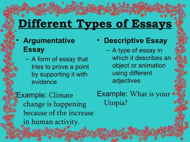 English 12 Essay Presentation | PPT