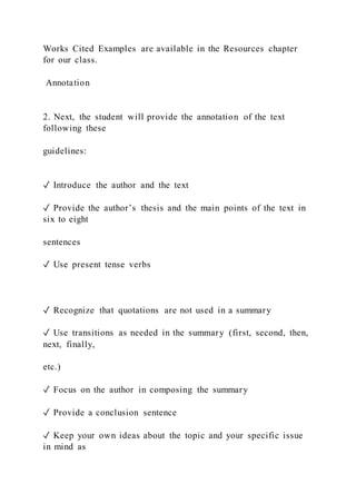 English 1302 Annotated Bibliography (AB) Assignment Inst | PDF