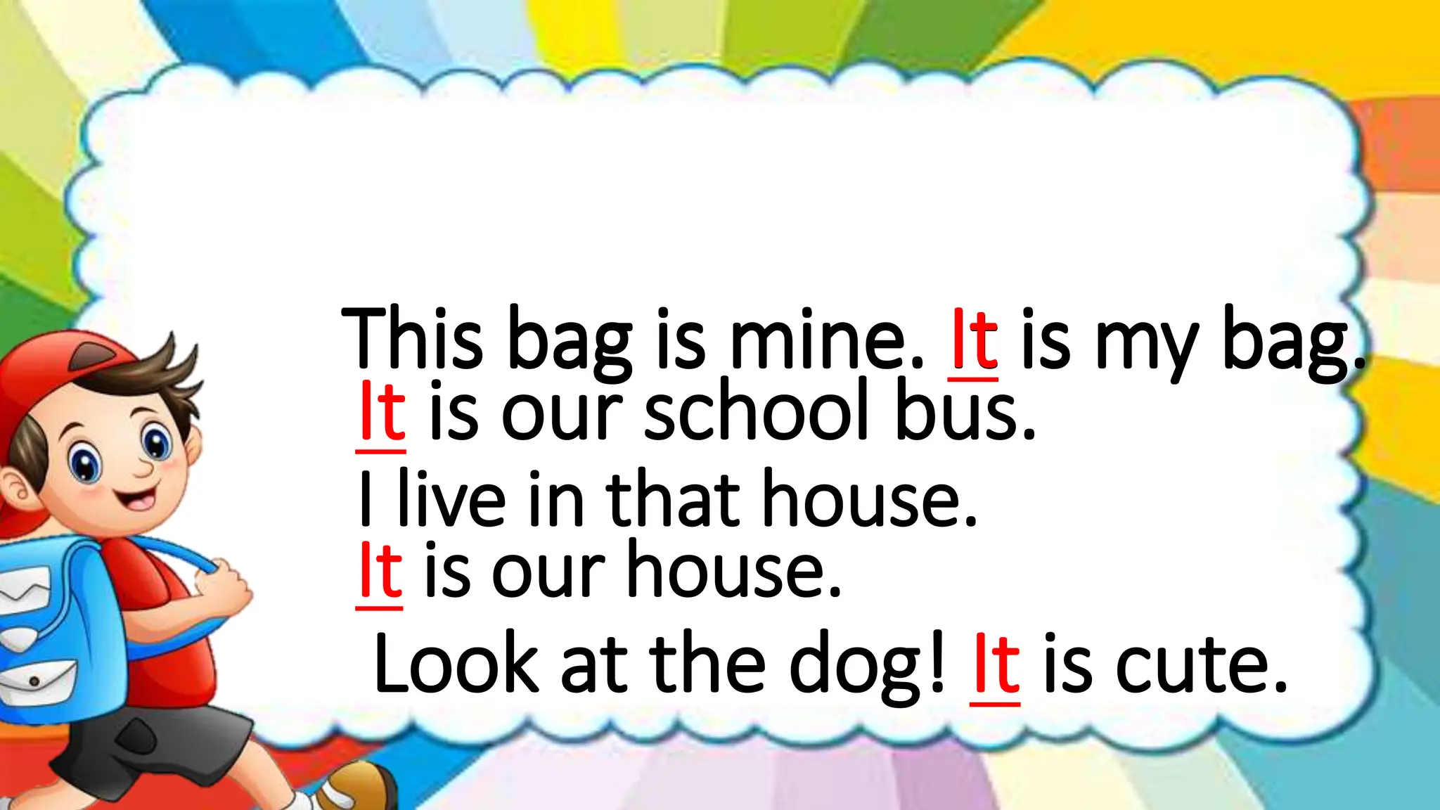 Demonstrative Pronouns Grade 1 - English | PPTX