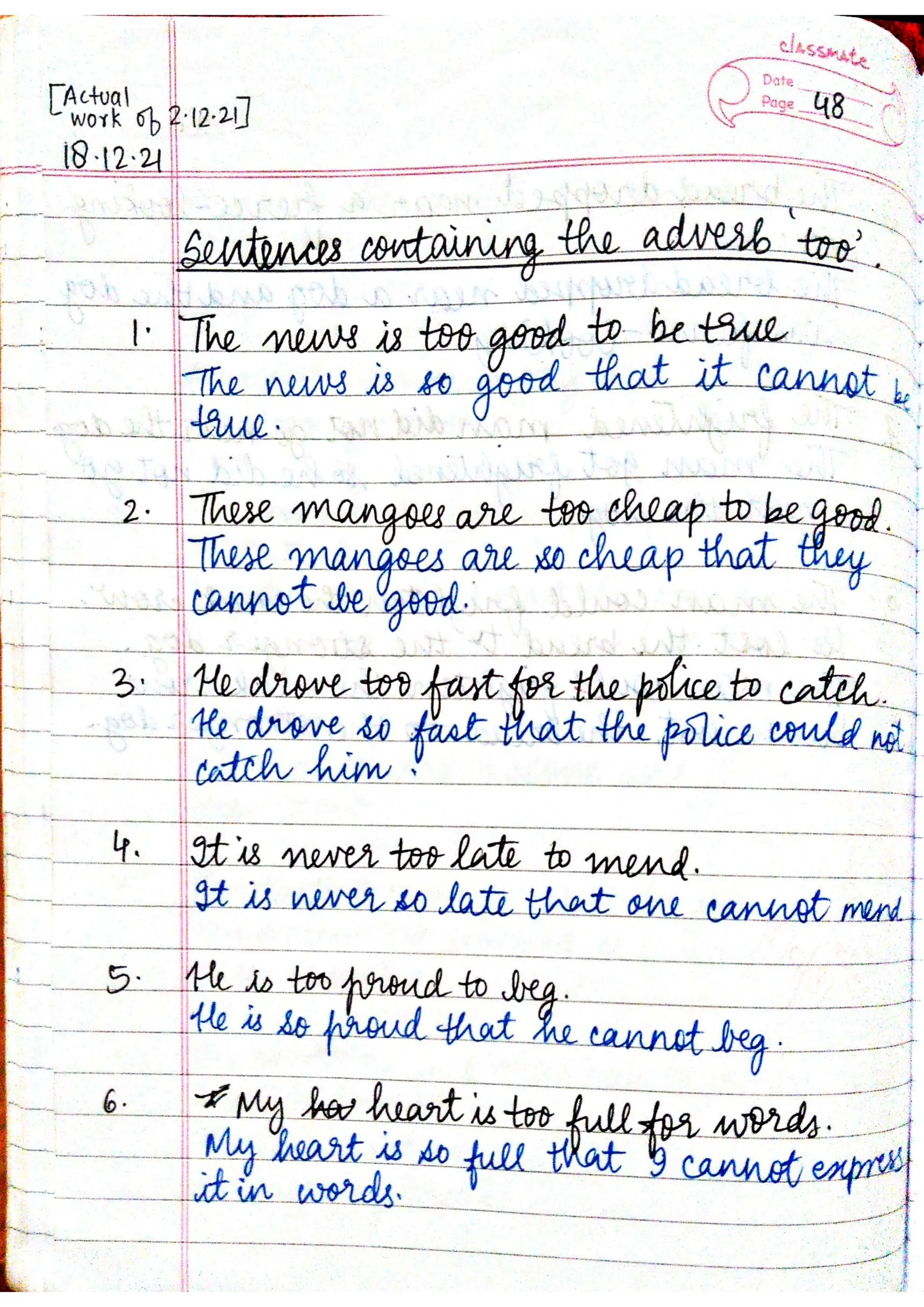 ICSE English Language Class X Handwritten Notes | PDF