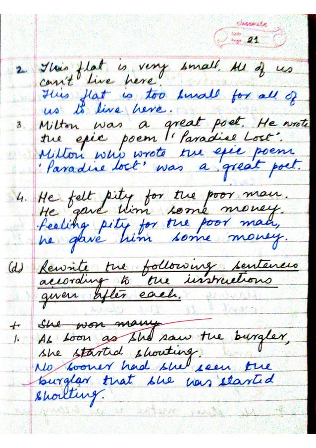 ICSE English Language Class X Handwritten Notes | PDF