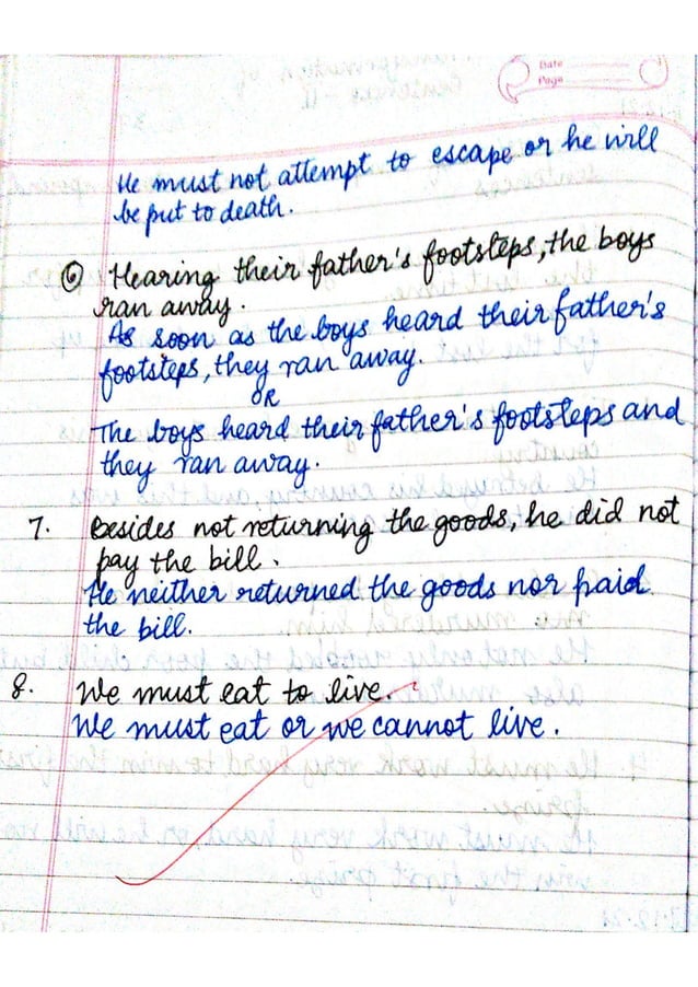 ICSE English Language Class X Handwritten Notes | PDF | Education