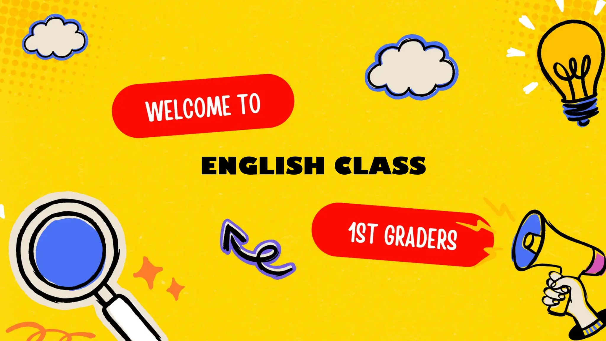 ENGLISH Material 1st Grade meeting 1 to 7 | PPT