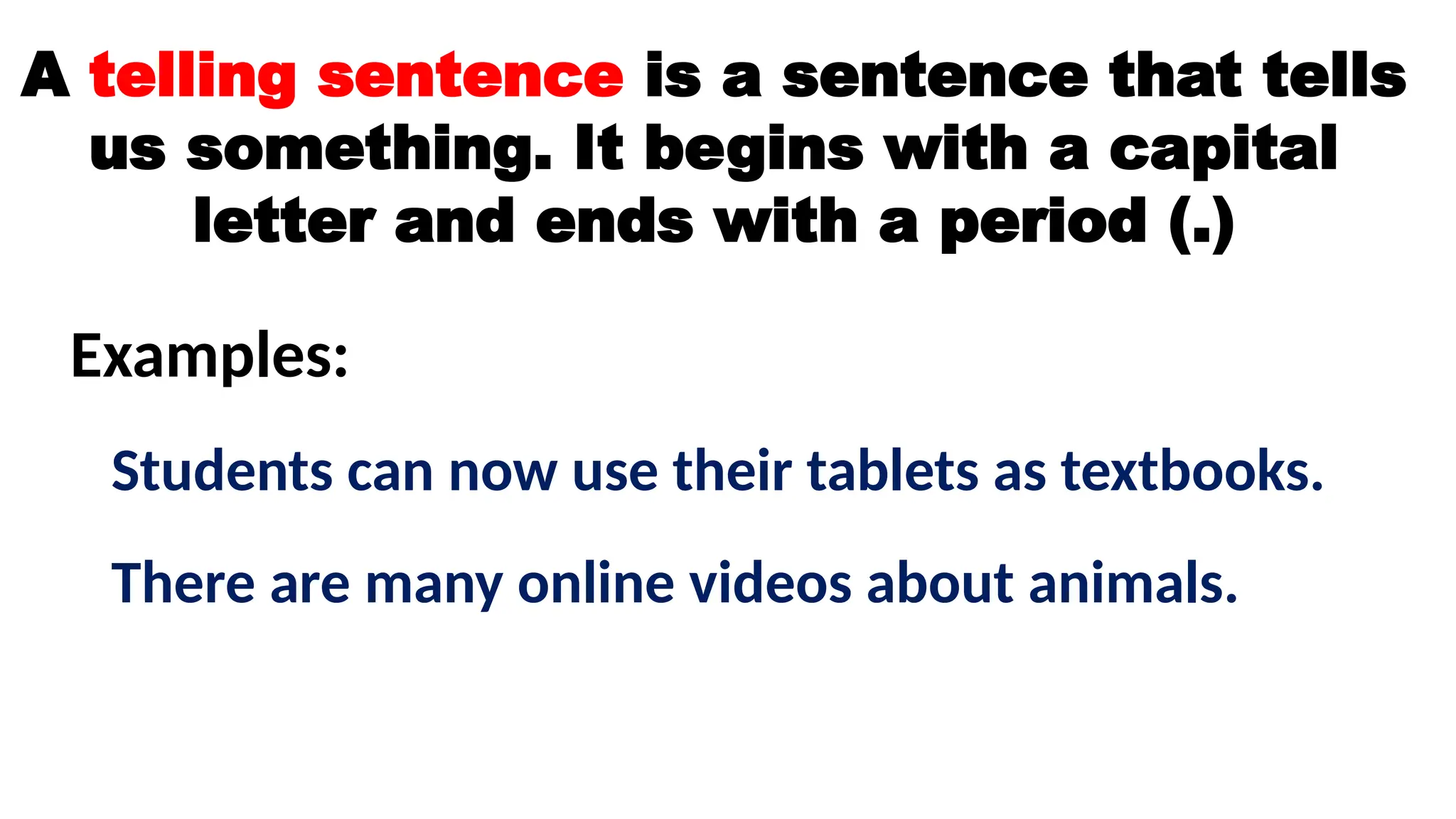 English 1stQ Lesson 2 - Recognizing Telling and Asking Sentences.pptx